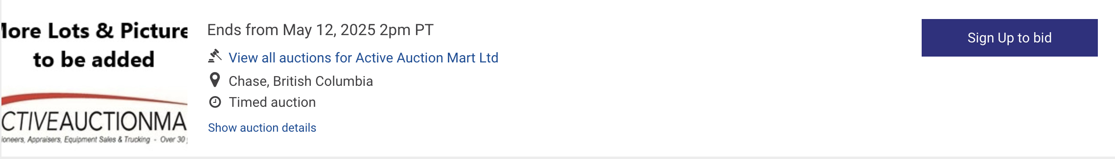 Auctions | Active Auction Mart